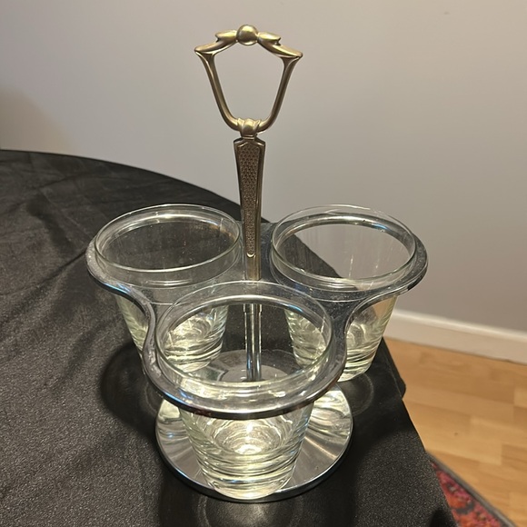 Vintage | Kitchen | Vintage Mcm Kromex Carousel Server 3container ...